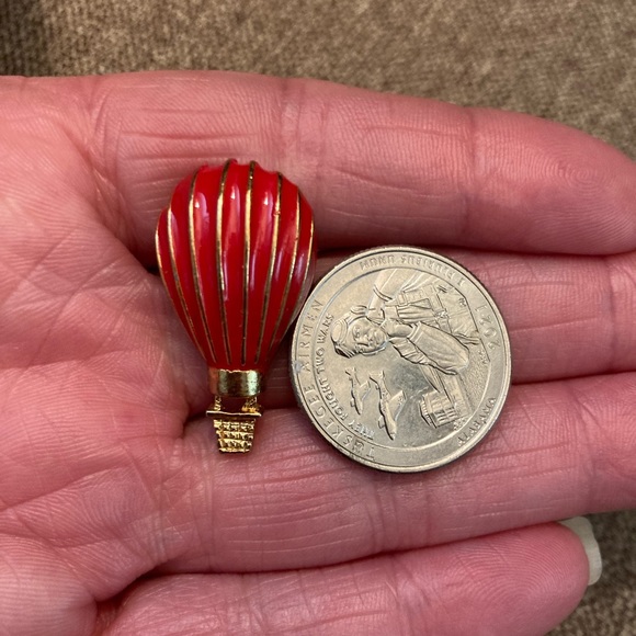 Vintage | Accessories | Vintage Red Hot Air Balloon Cuff Links | Poshmark